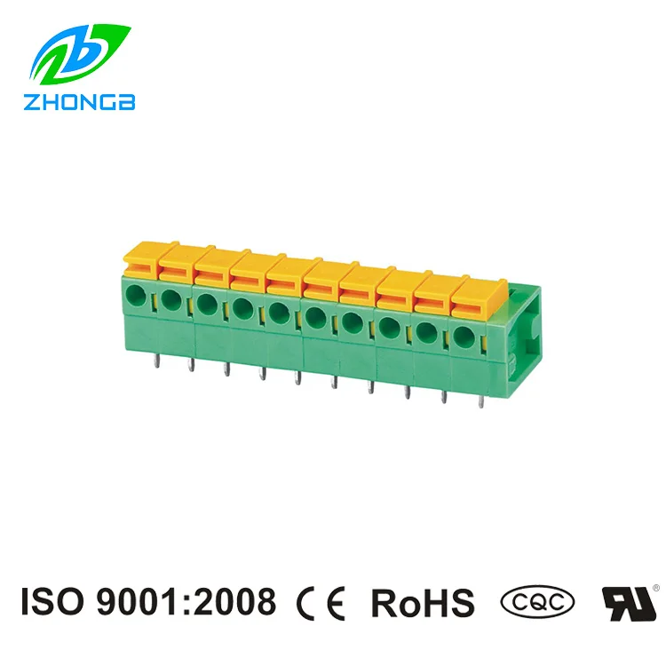 Pcb Spring Type Screwless Terminal Blocks Zb141,142,250 Series - Buy ...