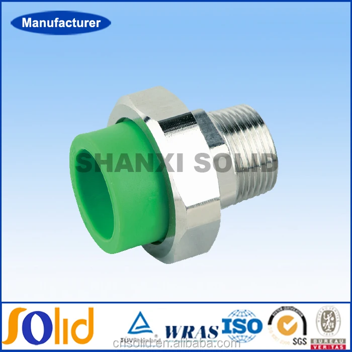 Brass Inserts Ppr Male Adapter Union For Connecting Ppr Pipe - Buy Ppr ...