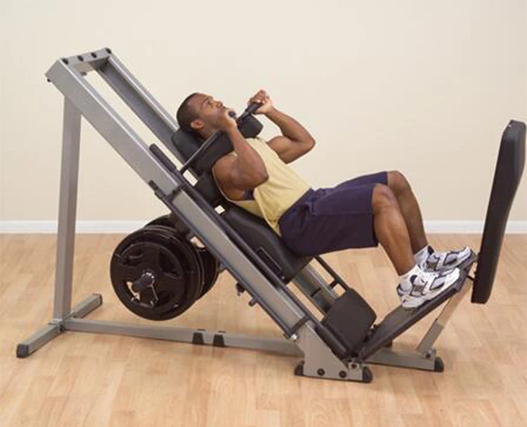 Seated Incline Squat Machine Gym Equipment Fitness 45 Degree Kicking ...