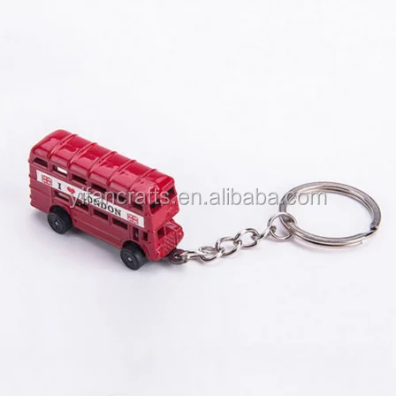 London Bus Keychain,British Red Bus Keychain,Double-decker Bus Key Ring ...