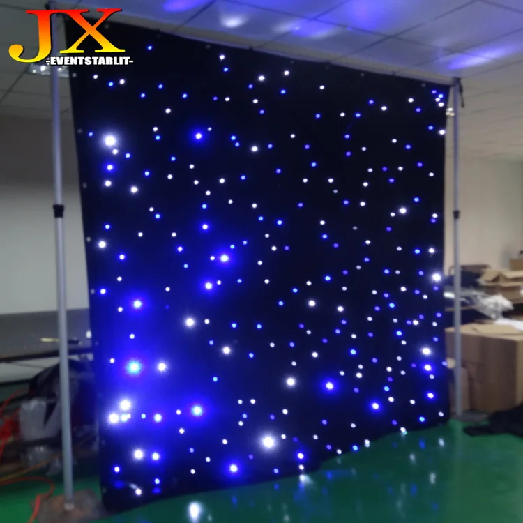 Background Stage Flexible Foldable Led Star Curtain Rgb Dmx Starry Sky ...