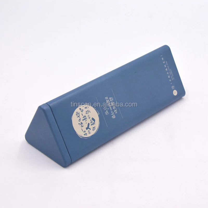 Customized Triangle Shape Tin Packaging Popular Design Custom Print Box ...