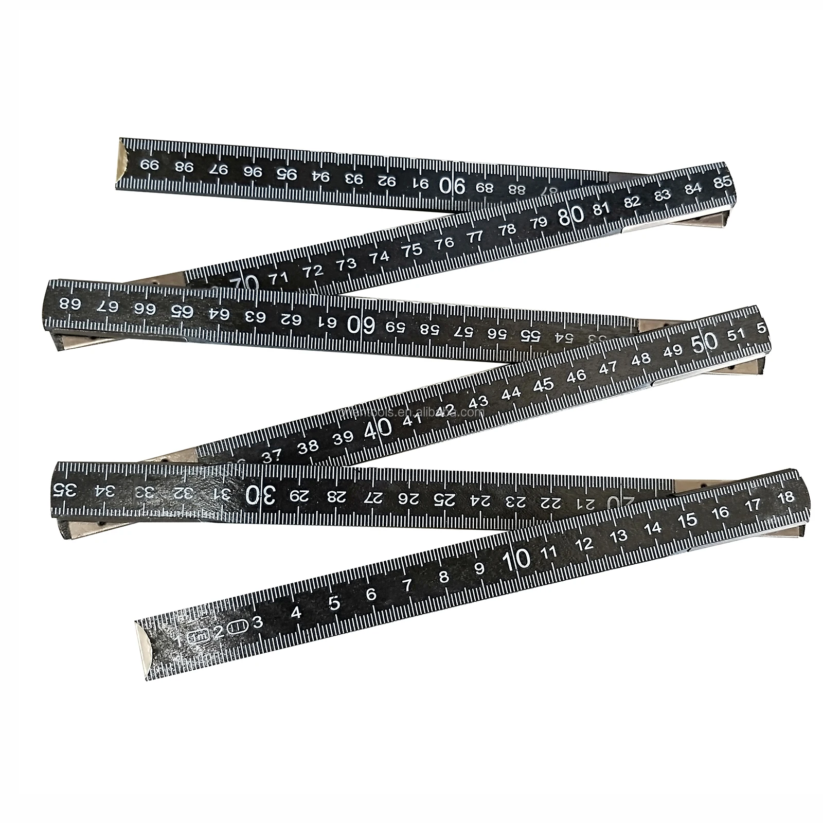 2m/1m Black Wood Folding Meter Ruler - Orinentools Promotional