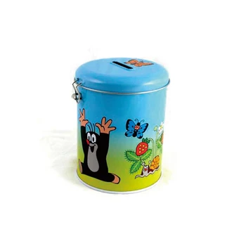 Decorative Gift Metal Money Saving Bank Tin With Coin Slot - Buy Saving ...