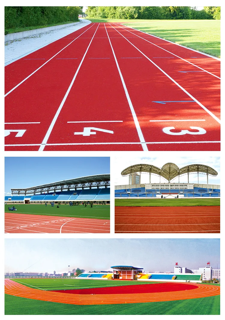Epdm Outdoor Waterproof Synthetic Surface Rubber Running Track Material ...