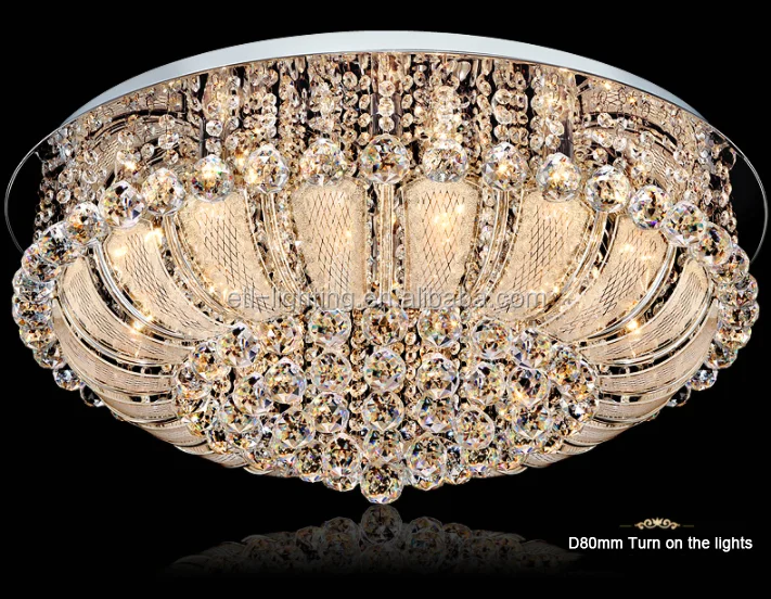 Crown Shape Led Crystal Ceiling Light Chandelier Modern Ceiling ...