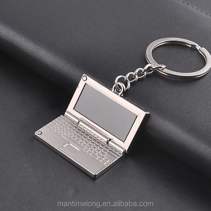 Metal Computer Keychain Laptop Keyring Zinc Alloy Notebook Key Chain ...