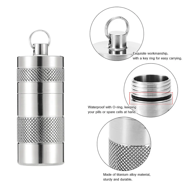 Ultralight Small Metal Custom Pill Case Box Organizer Mini Capsule ...