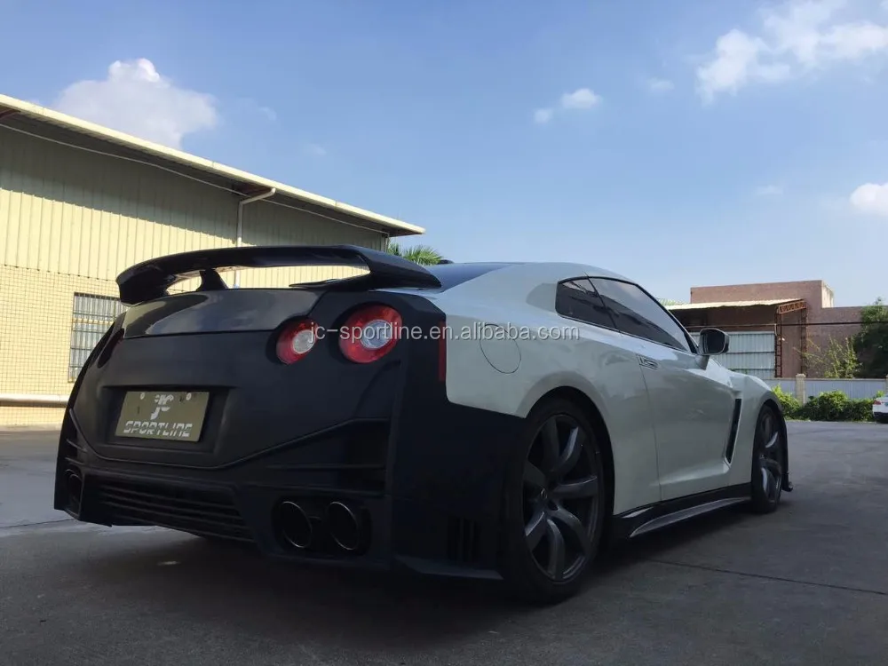 Black Primming Carbon Fiber Gtr Rear Spoiler For Nissa N Gtr-r35 09-15 ...