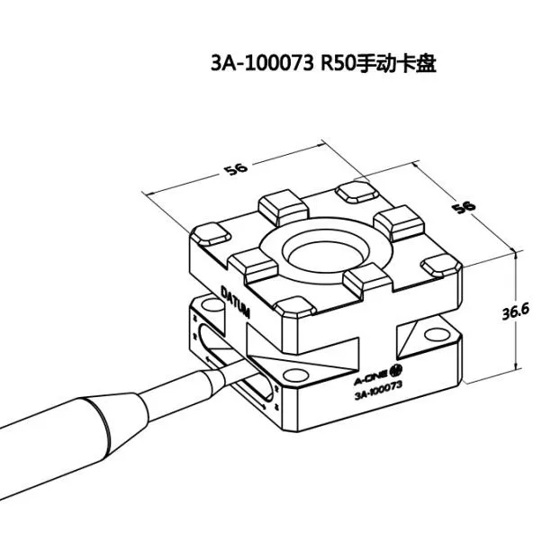 A-one System 3r Precision Manual Jaw Chuck for Edm Machining 3A-100073 ...
