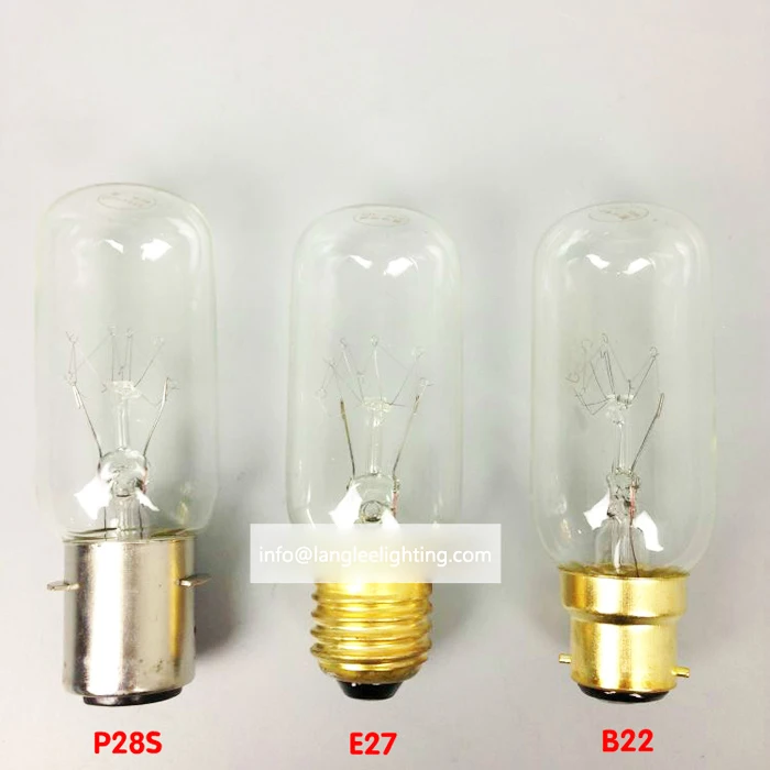 P28 Marine Tubular P28s B22 E27 Glass Light Lamp Bulb T38 On 24v 110v ...