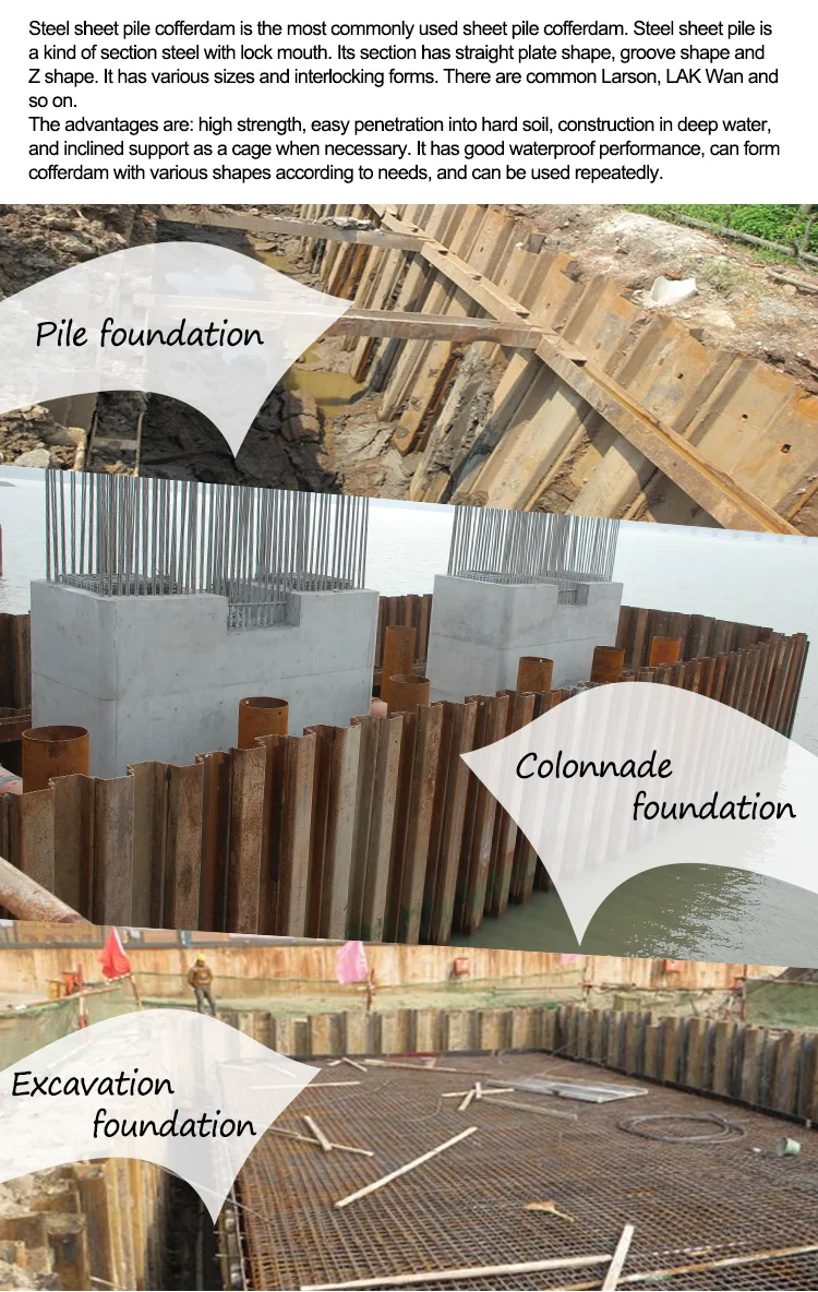 Japanese Larsen L602 Steel Sheet Pile SY295 - Durable Support