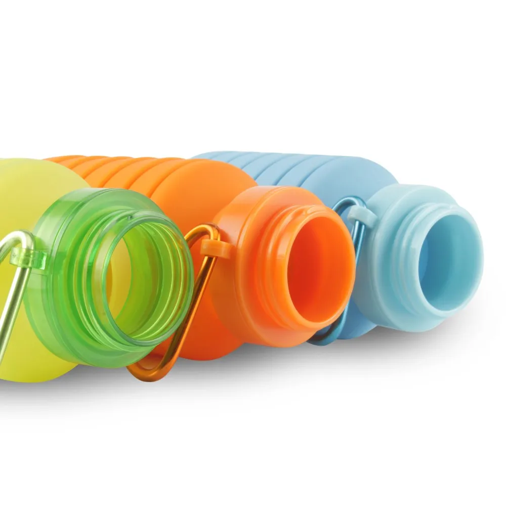 Squeeze Foldable Silicone Water Bottle Flexible - Buy Silicone Bottle ...