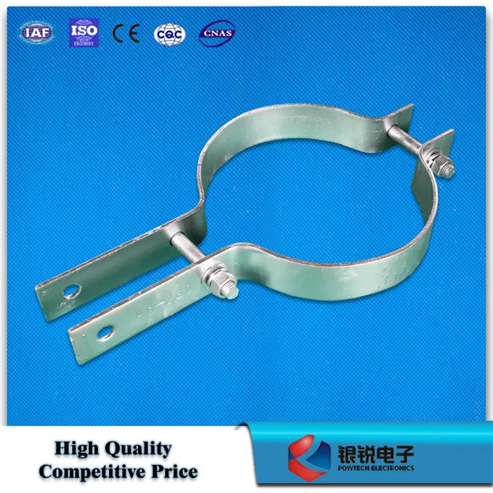 Hot Dip Galvanized Steel Fastening Clamp For Pole - Buy Fastening Clamp ...