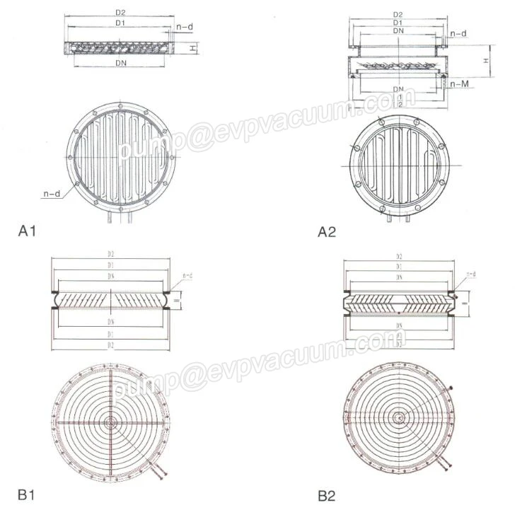 Water Cooling Baffle SDB-100 for High Vacuum Diffusion Pump - Efficient ...