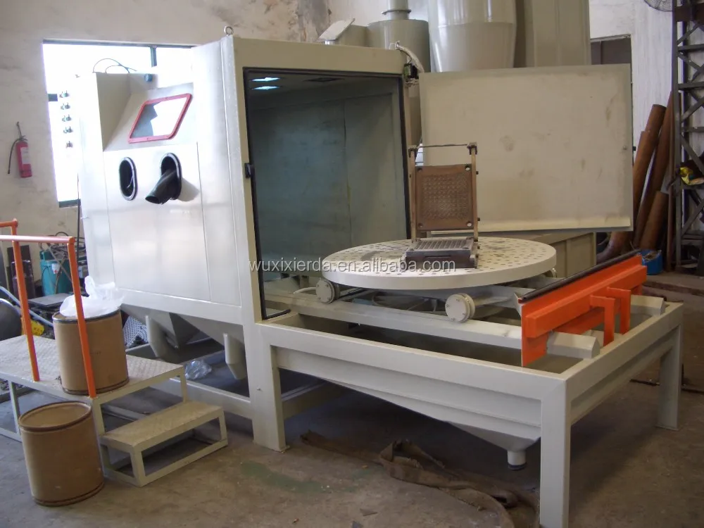 Turntable Sandblasting Equipment / Sand Blasting Machine - Buy ...