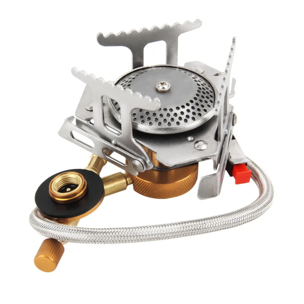 Portable Mini Gas Stove Cookout Portable Gas Stove Furnace Split Burner ...