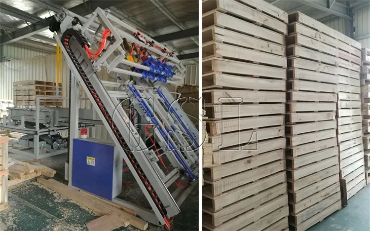 Newest Design High Efficient Automatic Nail Wood Pallet Making Machine ...