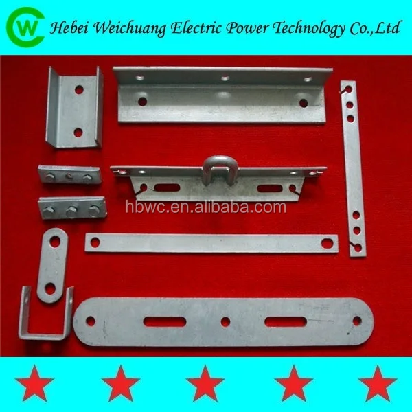 Tension / Straight Galvanized Steel Cross Arm,Alley Arm Crossarm Brace ...