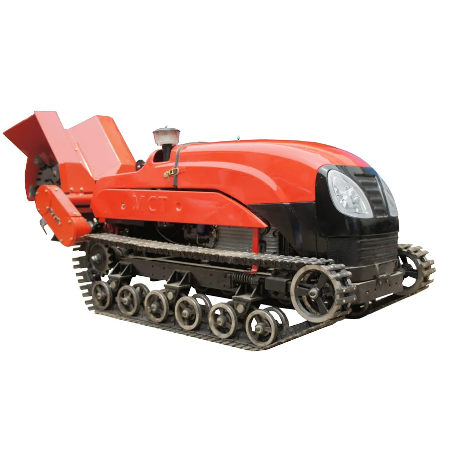 Mini Crawler Type Diesel Engine Tractor With Lawn Mower - Buy Tractor ...