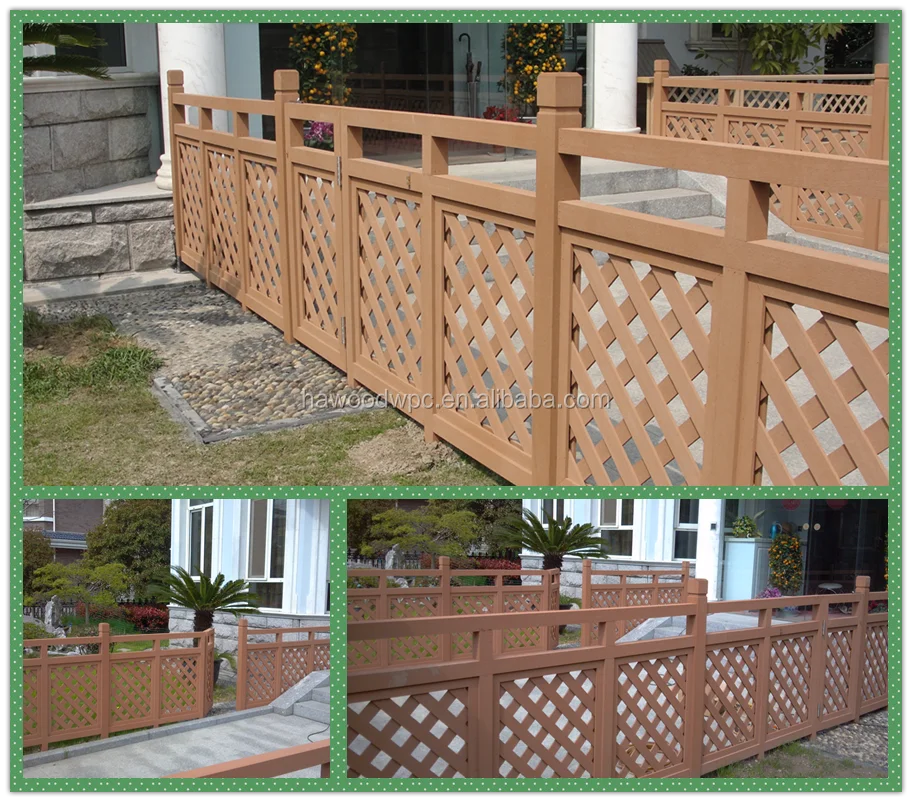 Easily Assembled Decorative Garden Fence - WPC Trellis