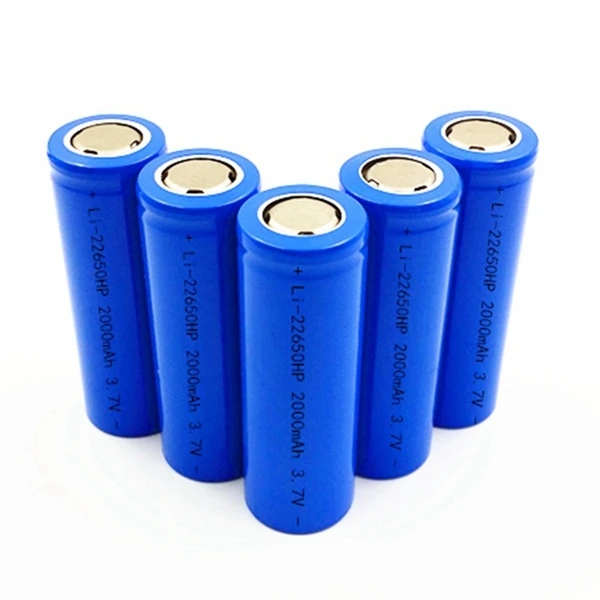 22650 Lithium Ion 22650 2000mah 3.7v High Discharge Rate 10c ...