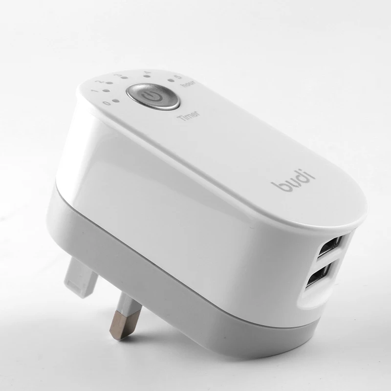 2 Usb Home Timer Charger Adapter 5v2.4a With Folded Uk Plug Form The ...