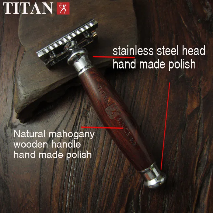 Razor In 5 Layers Blade,Wooden Handle High Quality Razor From Titan ...