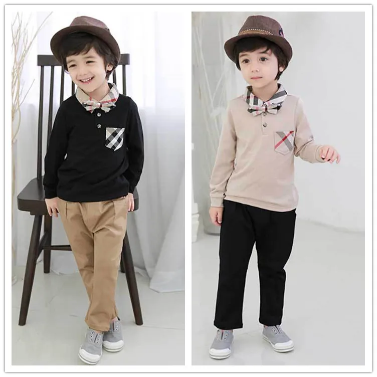 Alibaba Apparel Stock Cheap Price Kids Boys Caual Polo T Shirt Suits ...
