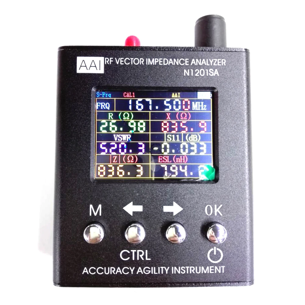 140MHz-2.7GHZ UV RF Vector Impedance ANT SWR N1201SA Antenna Analyzer ...