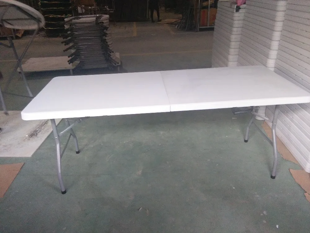 Cheap White Outdoor Rectangular Foldable HDPE Plastic Folding Camping ...