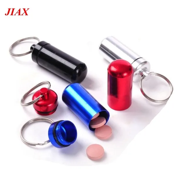 Safe Custom Aluminum Pill Box Case With Keychain - Buy Metal Pill ...