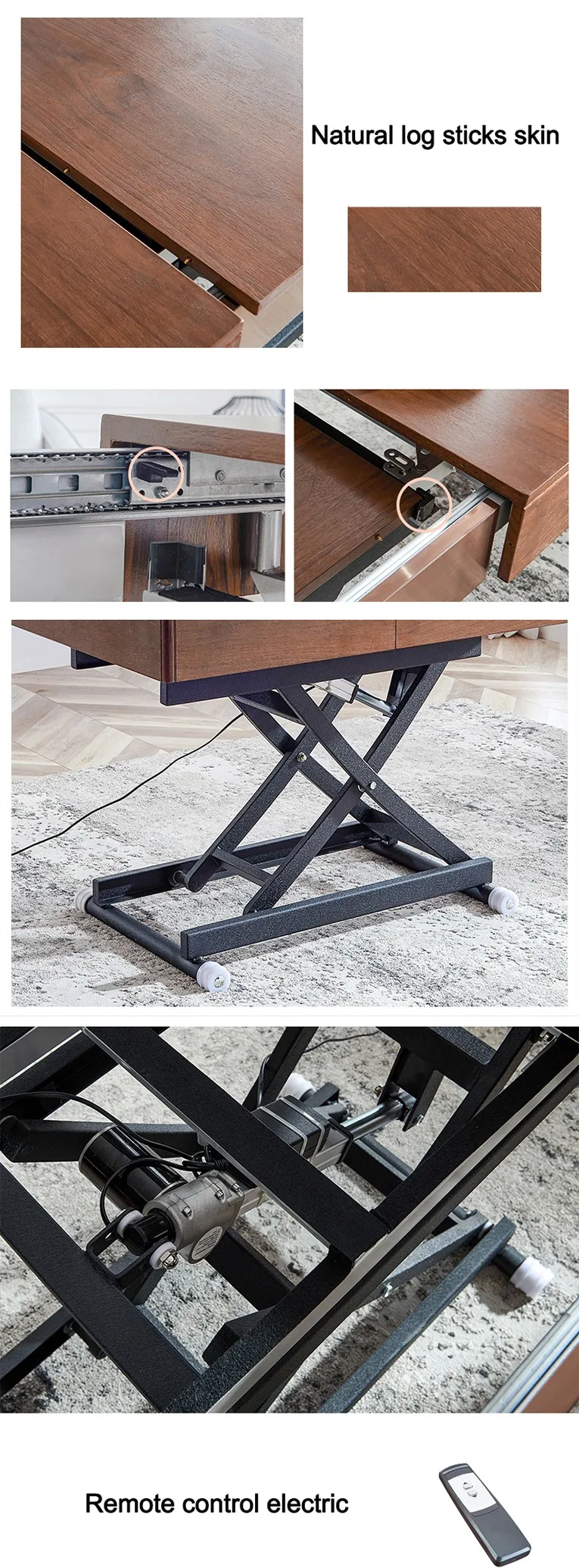 Electric Height Adjustable Table Leg Wooden Folding Table - Buy Folding ...