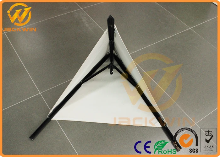 Retro-reflective 3 In 1 Triangle Warning Pyramids / Folding Warning ...