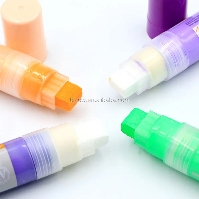 Bview Art New Design 15mm Chisel Tip Empty Acrylic Pump Marker