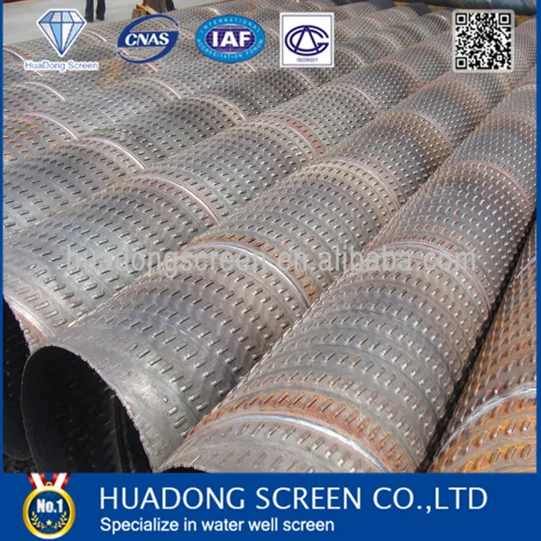 Carbon Steel Water Well Shutter Screen For Sand Controling / Water Well ...
