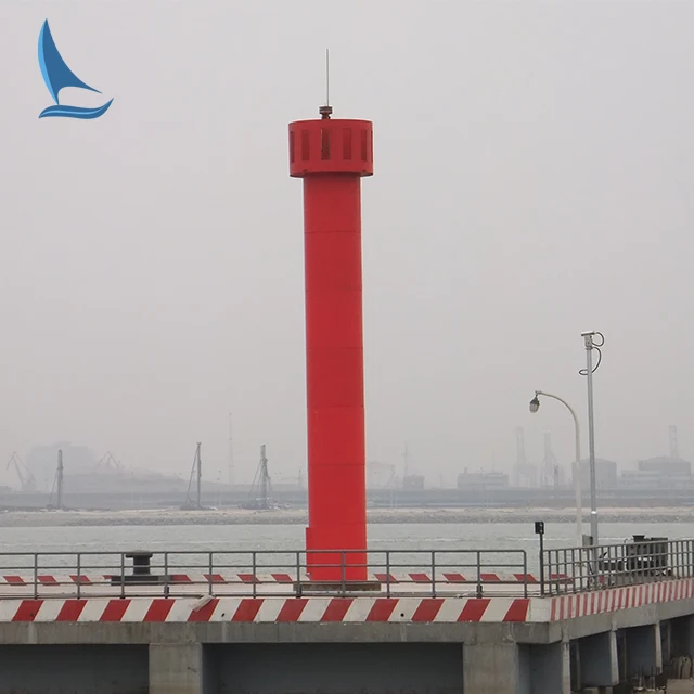 Channel Light Pile Fiberglass Lighthouse - Marine Navigation