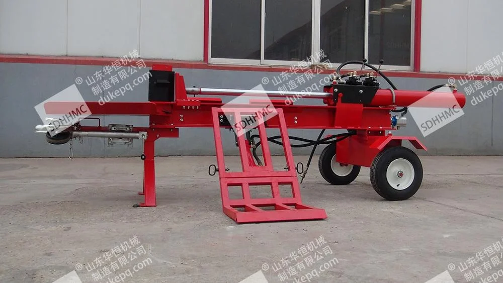 Cheap 40ton Diesel Powered Engine Wood Log Splitter With Lifting Arms ...