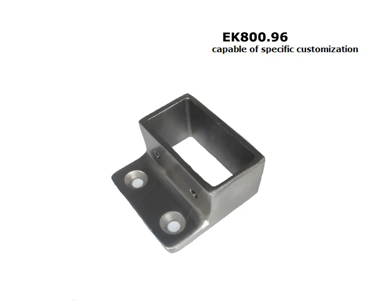 Stainless Steel Handrail Fitting Rectangular Mirror Slot Tube Wall ...