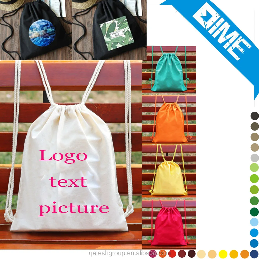 high quality oem custom canvas drawstring bag promotional gift - 动态图库网