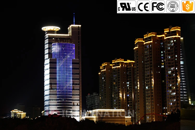 Outdoor Facade Outline Led Building Lighting Decoration With Led Linear ...