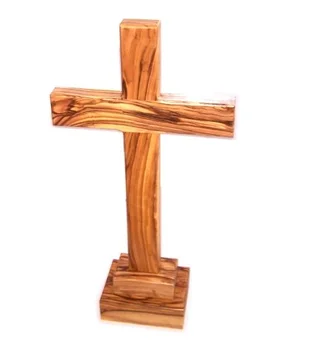 Solid Wooden Cross With Stand Wooden Desktop Cross Wholesale - Buy ...