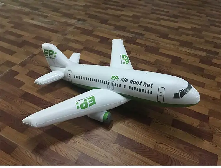 Eco-friendly Thick PVC Large Inflatable Airplane 3D Models