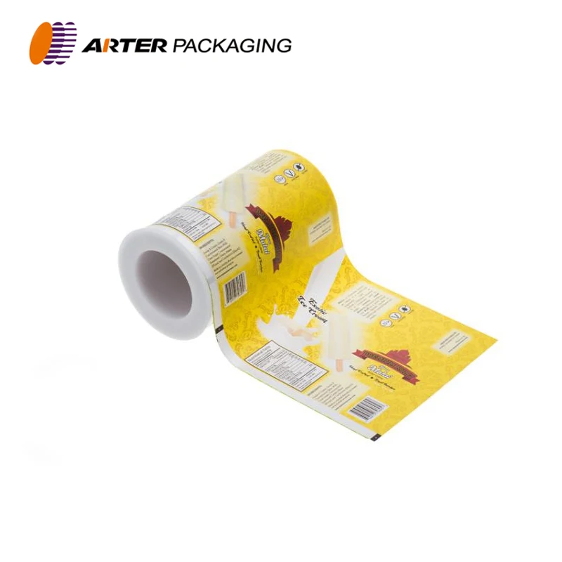 Custom Bopp Plastic Ice Popsicle Film Rolls Packaging Packing For Ice ...