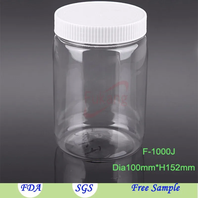 Wholesale 1 Liter PET Container Food Grade Versatile