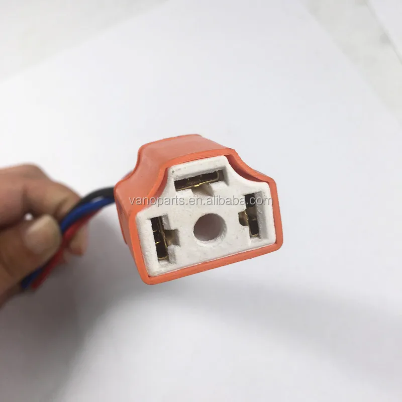 Colorful 3 Pin Auto Bulb Holder H4 Socket - Buy Auto Bulb Socket,Auto ...