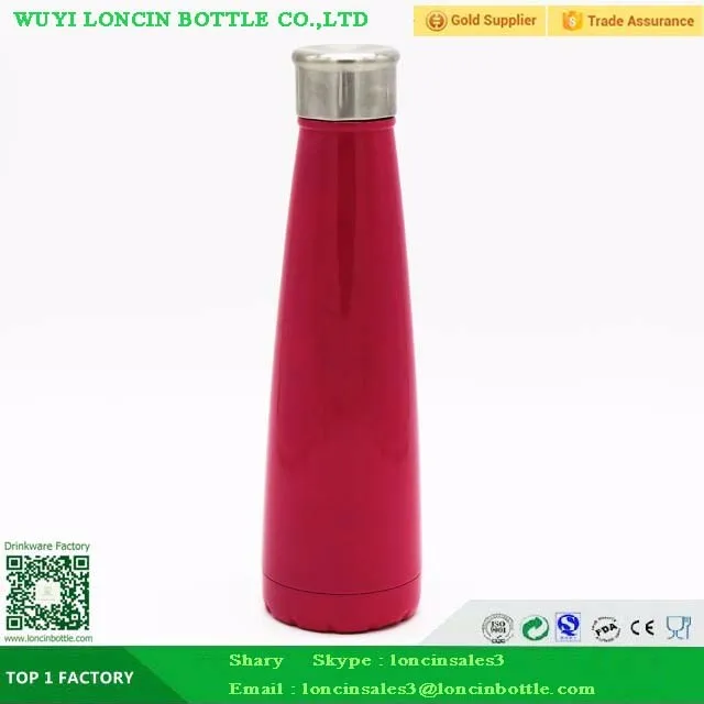 500ml Cone Shaped Cole Bottle,Double Wall Stainless Steel Thermos Flask ...