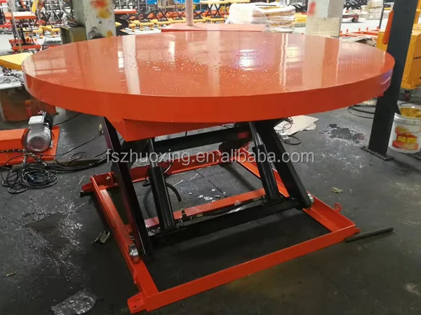 3 Meter Small Hydraulic Scissor Lift Table 1ton Electric Pallet Lift ...