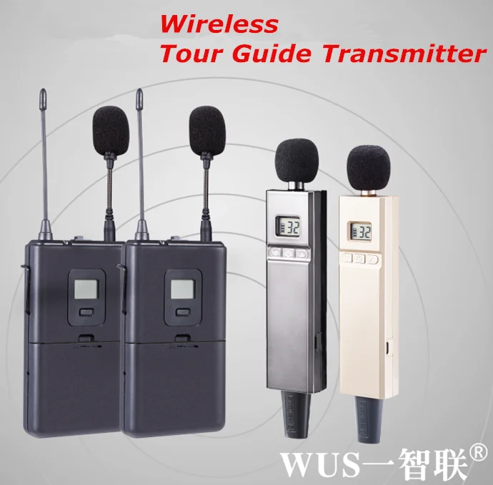 WUS938 Portable Wireless Tour Guide System - 2 Transmitters, 30 Receivers