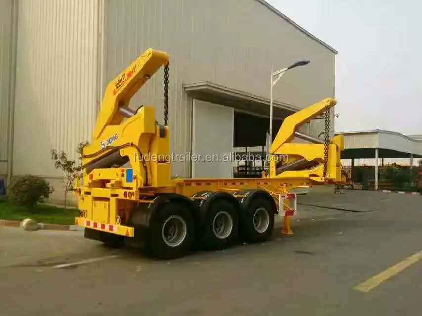 3 Axles 40ft Container Sideloader Semi Trailers 20ft Side Lifter Trucks ...